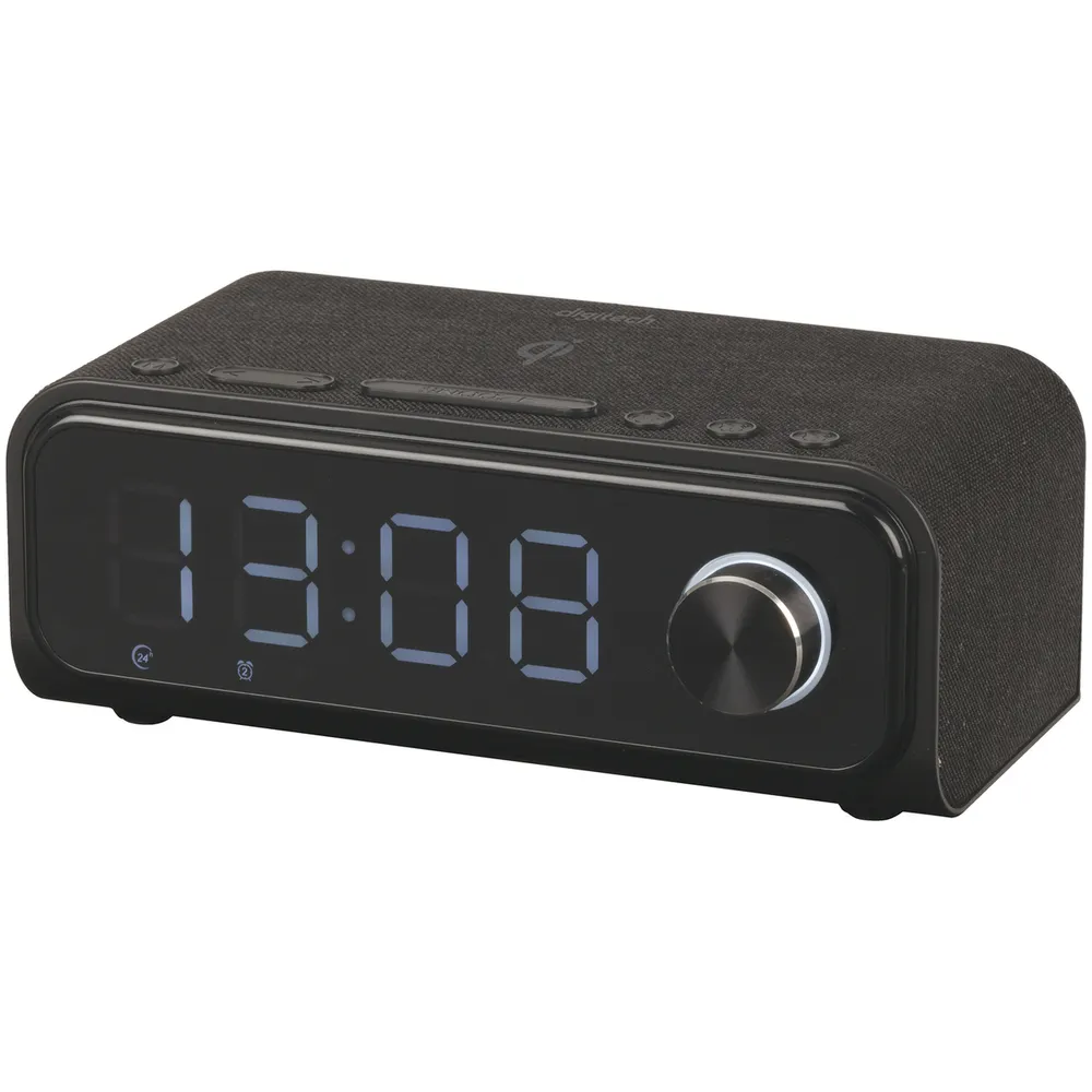 Alarm LED Clock Radio with QI Wireless Charging | Jaycar New Zealand