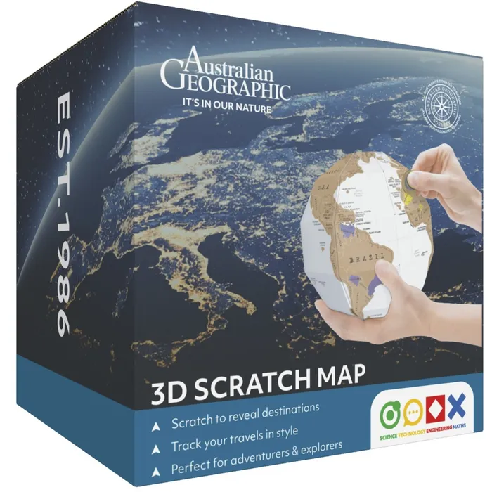 Australian Geographic Scratch World Globe | Jaycar New Zealand