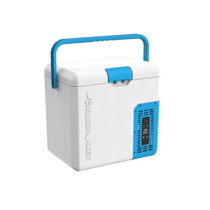 18L Brass Monkey Portable Fridge/Freezer with Carry Handle and Battery ...