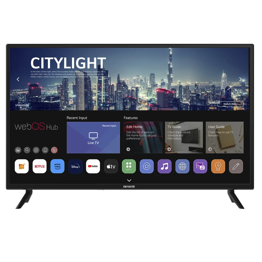 AIWA 32in/81cm HD Slim LED TV WebOS | Jaycar New Zealand