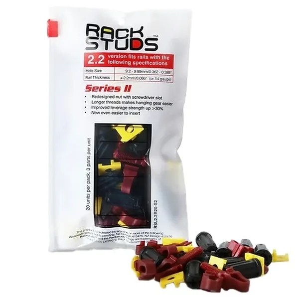 Rackstuds 2.2mm Red 20 pack | Jaycar New Zealand