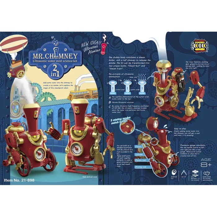 Mr. Chimney 2 in 1 Ultrasonic Water Mist Science Kit | Jaycar New Zealand