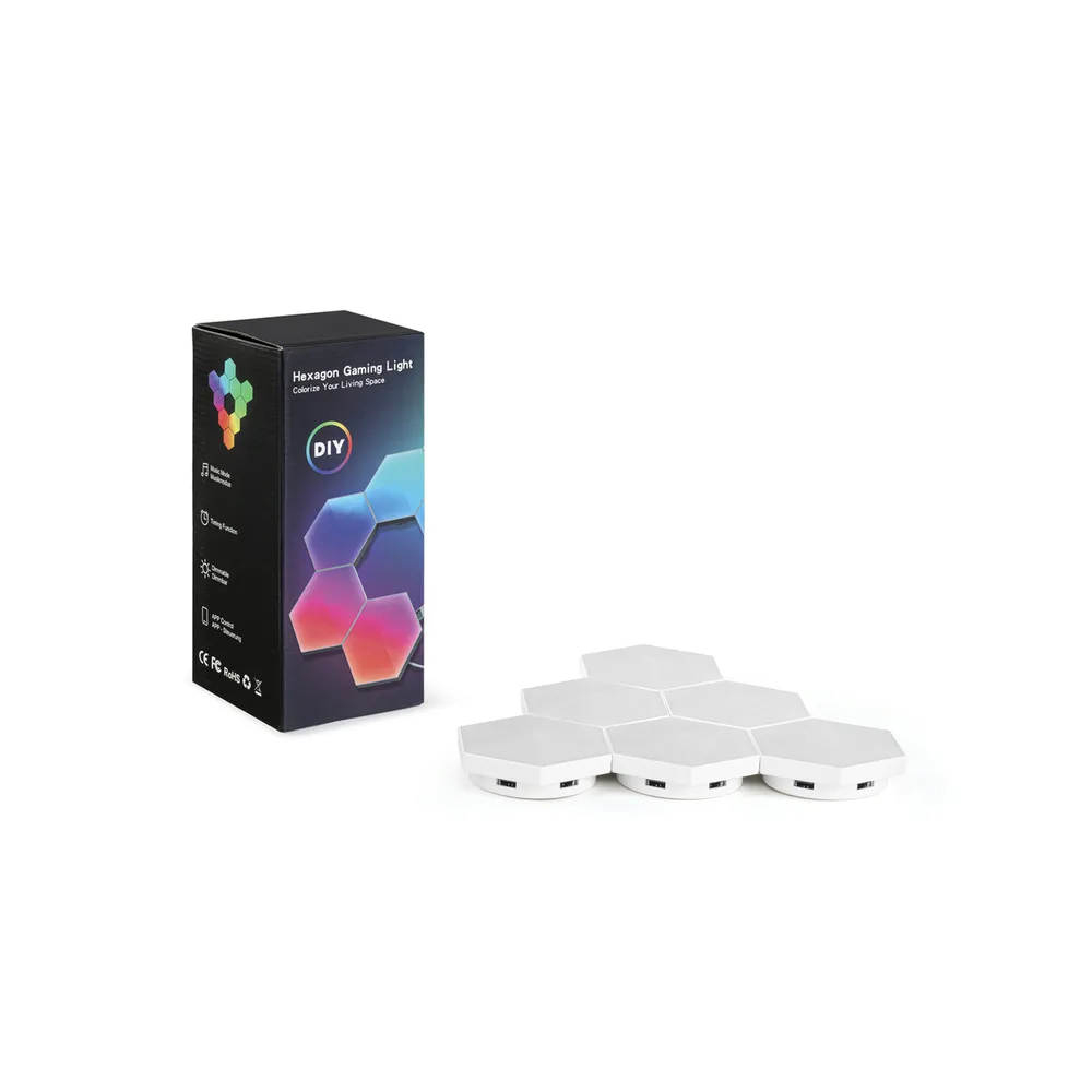 Smart RGB LED Hex Panel Kit 6 pack | Jaycar New Zealand