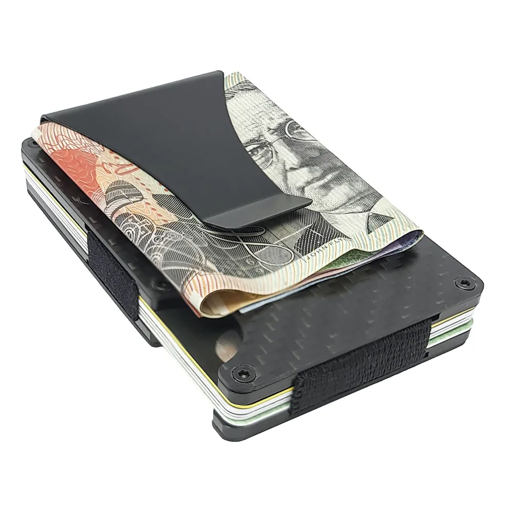Carbon Fibre and Aluminium Card Holder with RFID Blocker | Jaycar New ...