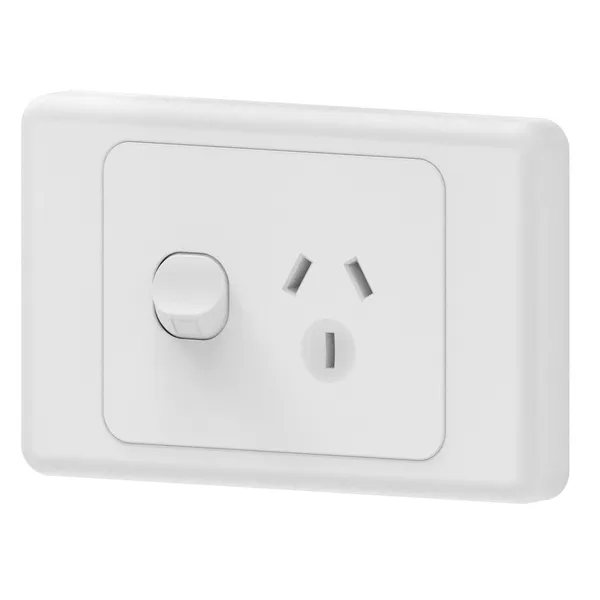 Mains 15A Horizontal Single Powerpoint | Jaycar New Zealand
