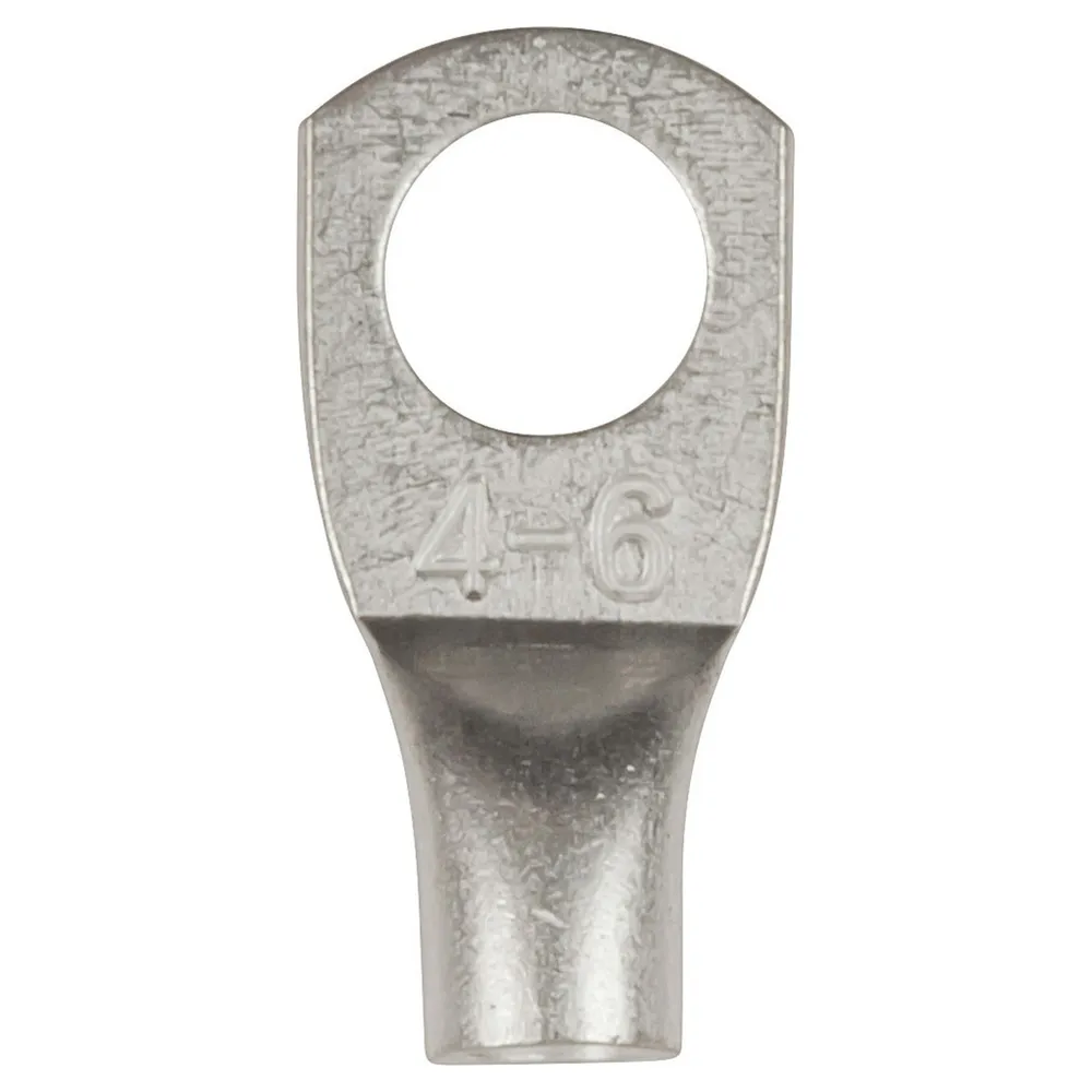 6mm Non-Insulated Eye Terminal 4mm2 14-12AWG Pack of 8 | Jaycar New Zealand