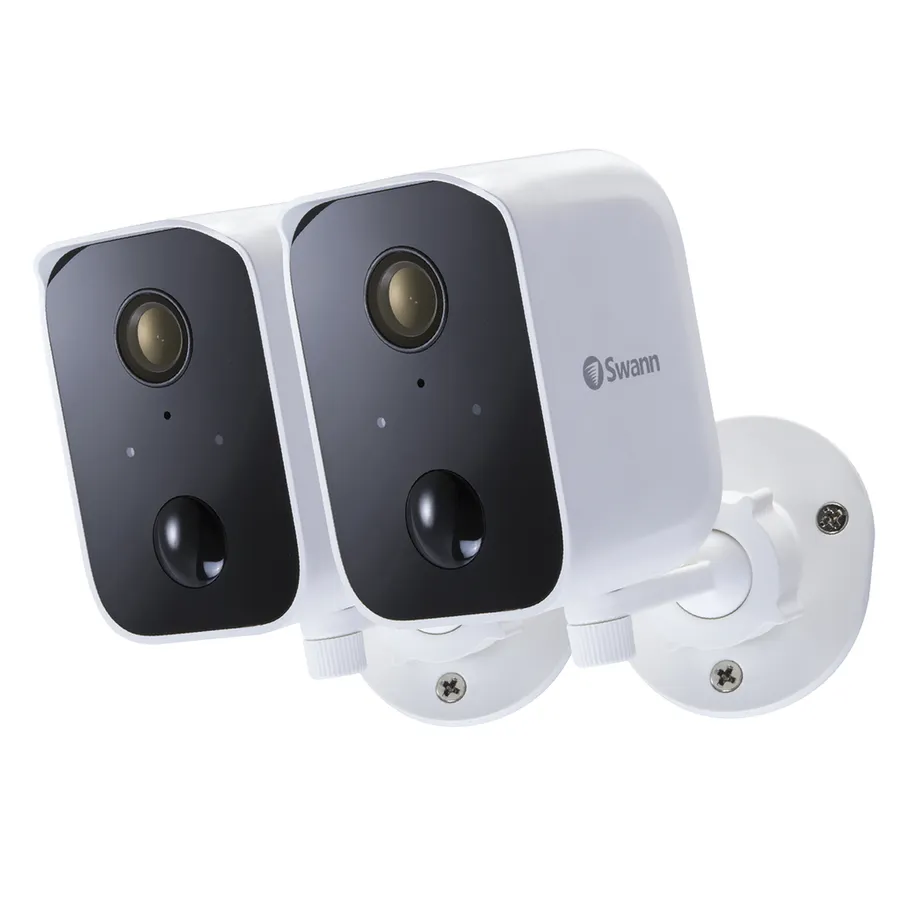 Swann 1080p Battery powered Wi-Fi TVI PIR 2 Pack Cameras SWIFI ...