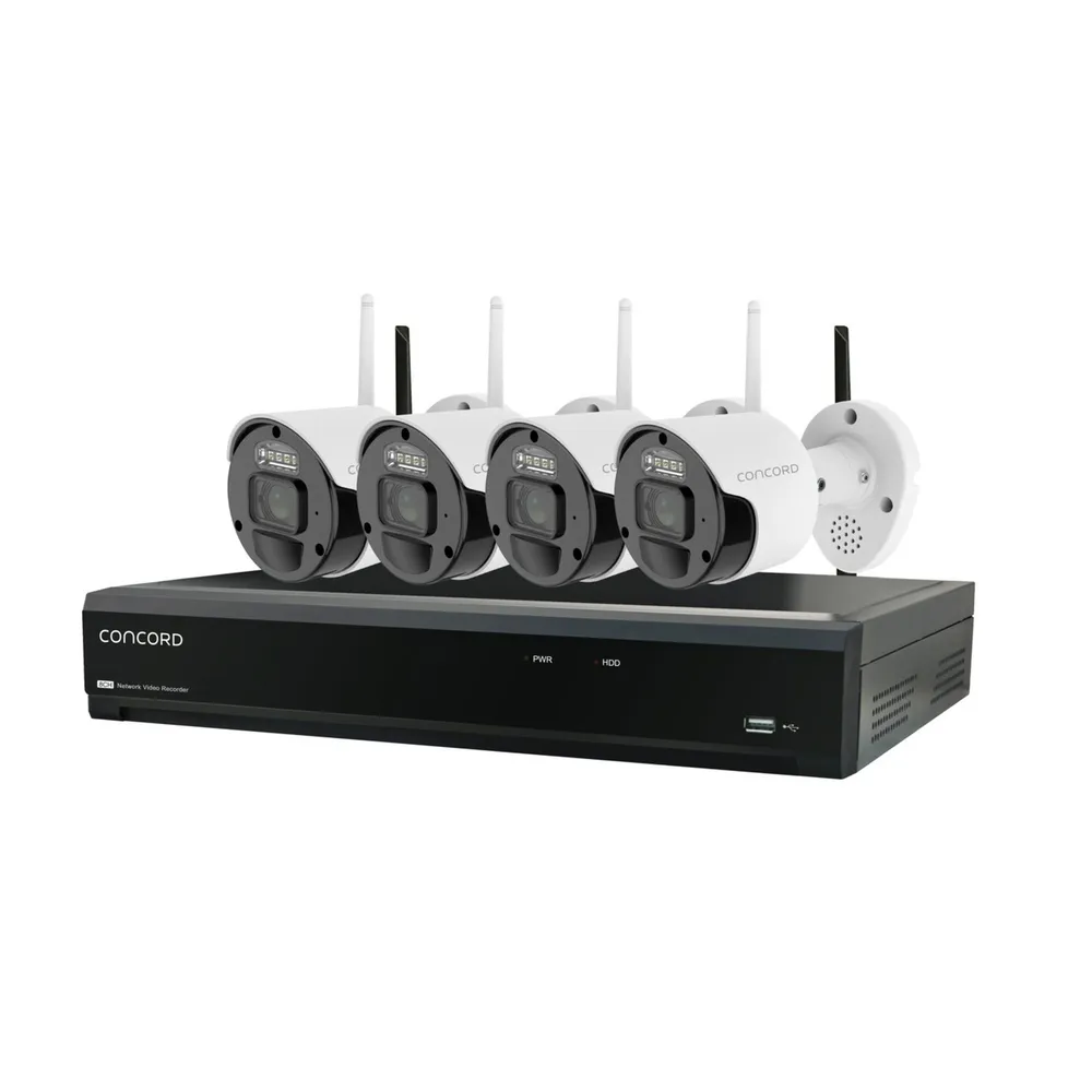 Concord Wireless NVR Kit with 4x 4K Cameras V3 | Jaycar New Zealand