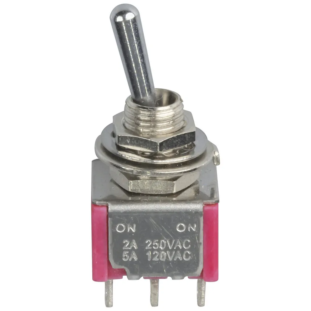 Switch Toggle Mini CTR-OFF DPDT MOM | Jaycar New Zealand