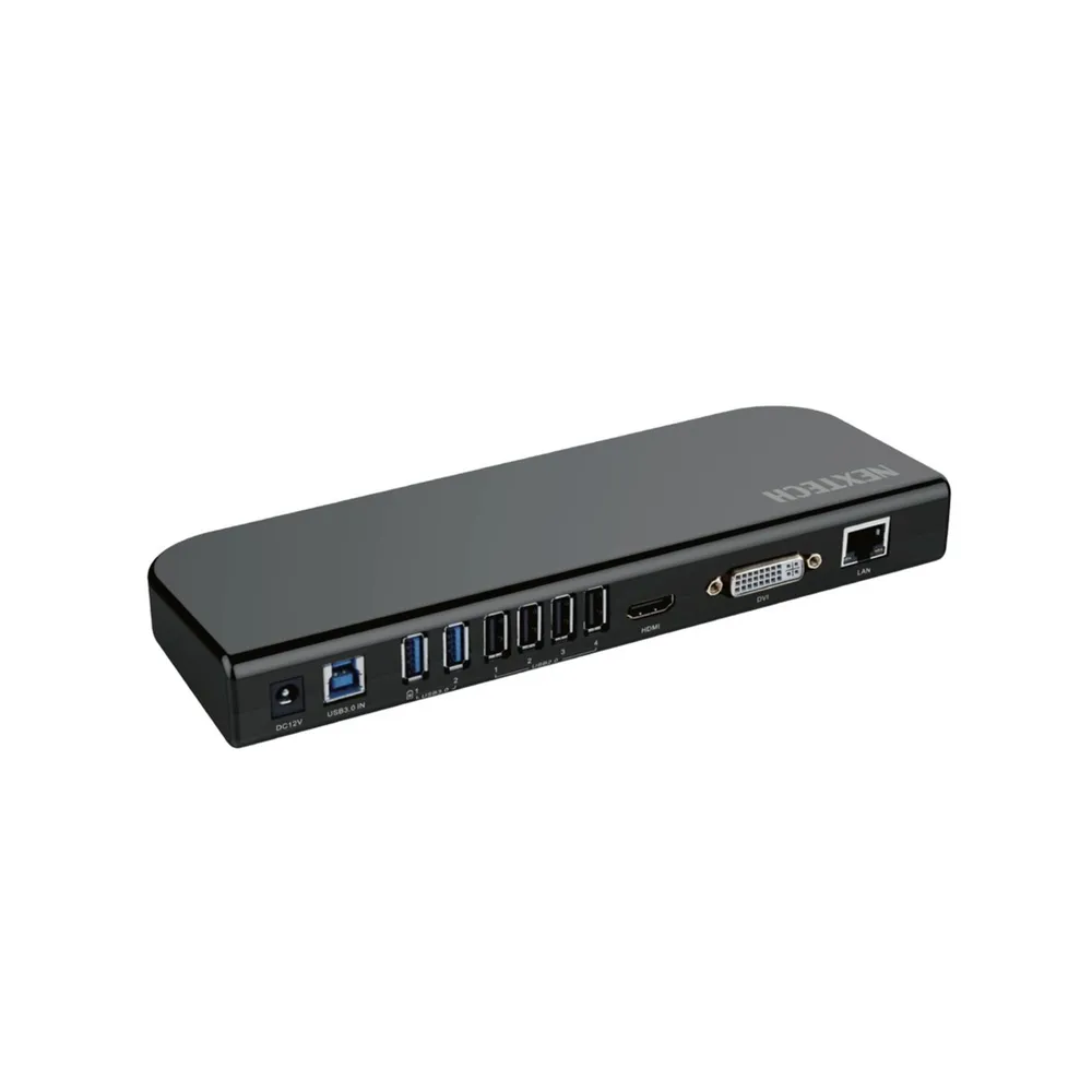 11 in 1 Multifunction Hub with HDMI, DVI, Network, Audio and Microphone and 4 USB2.0 and 2 USB3 ...